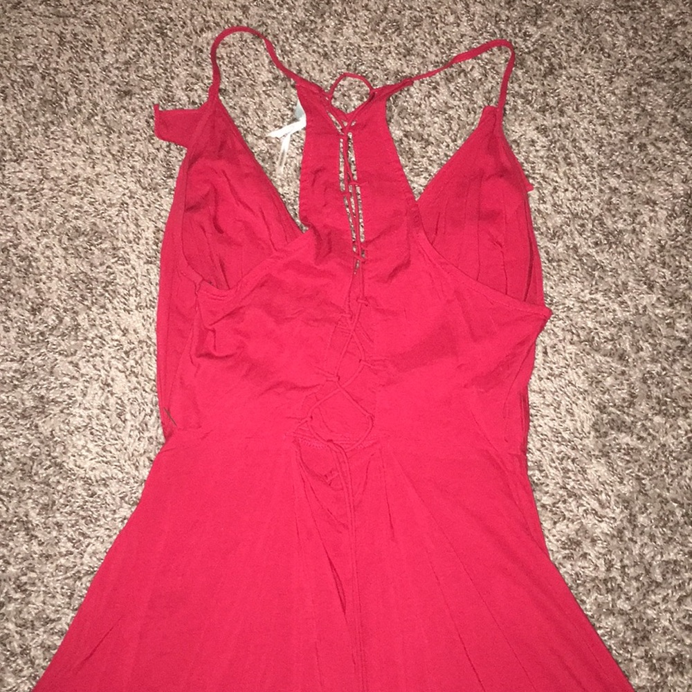 Urban Outfitters Red Frilly Mini Dress - Gem